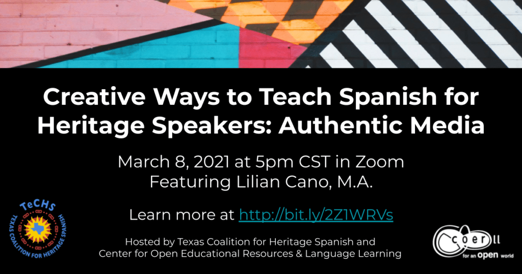 SHL hangout | Creative Ways to Teach Spanish for Heritage Speakers ...